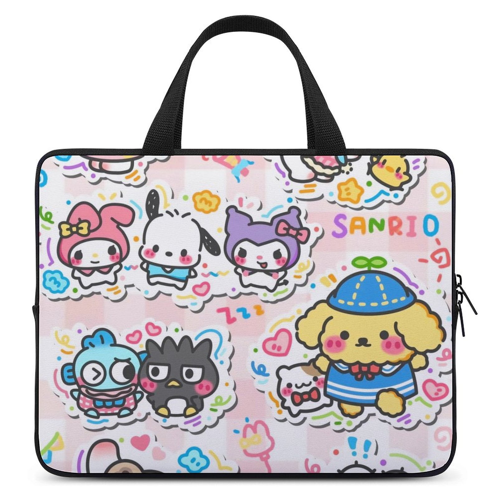Kawaii Kuromi Melody Hello-Kitty Cinnamoroll Laptop sleeve with Handle ...