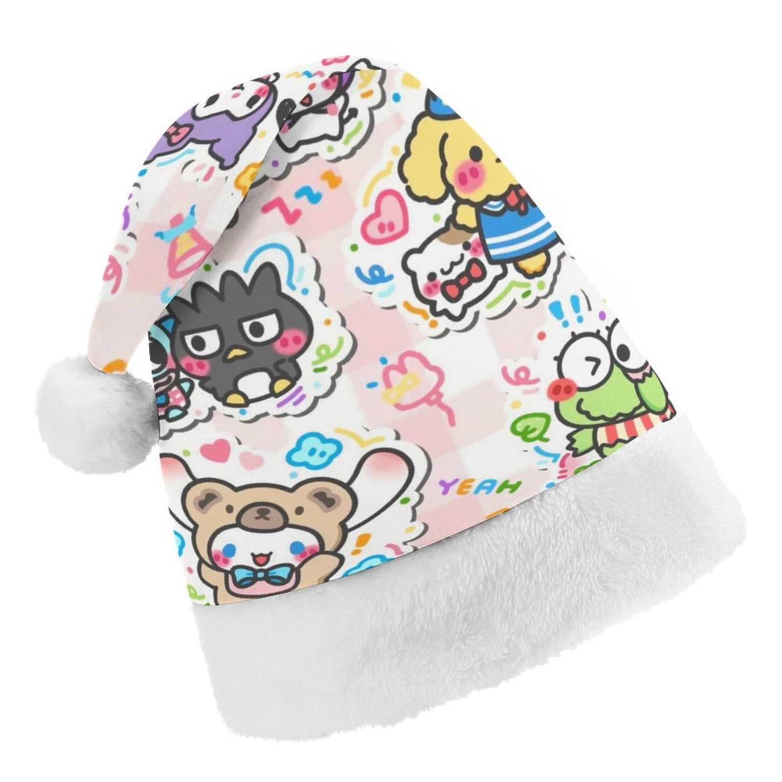 Kawaii Kuromi Melody Hello-Kitty Cinnamoroll Santa Hat,Kawaii Kuromi ...