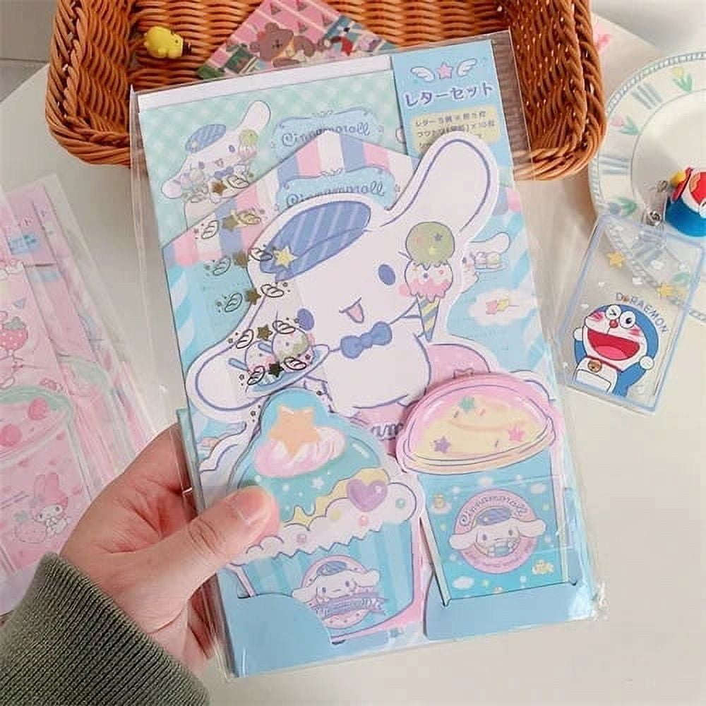 Kawaii Kuromi My Melody Cinnamoroll Letter Paper Envelope Set Couple ...