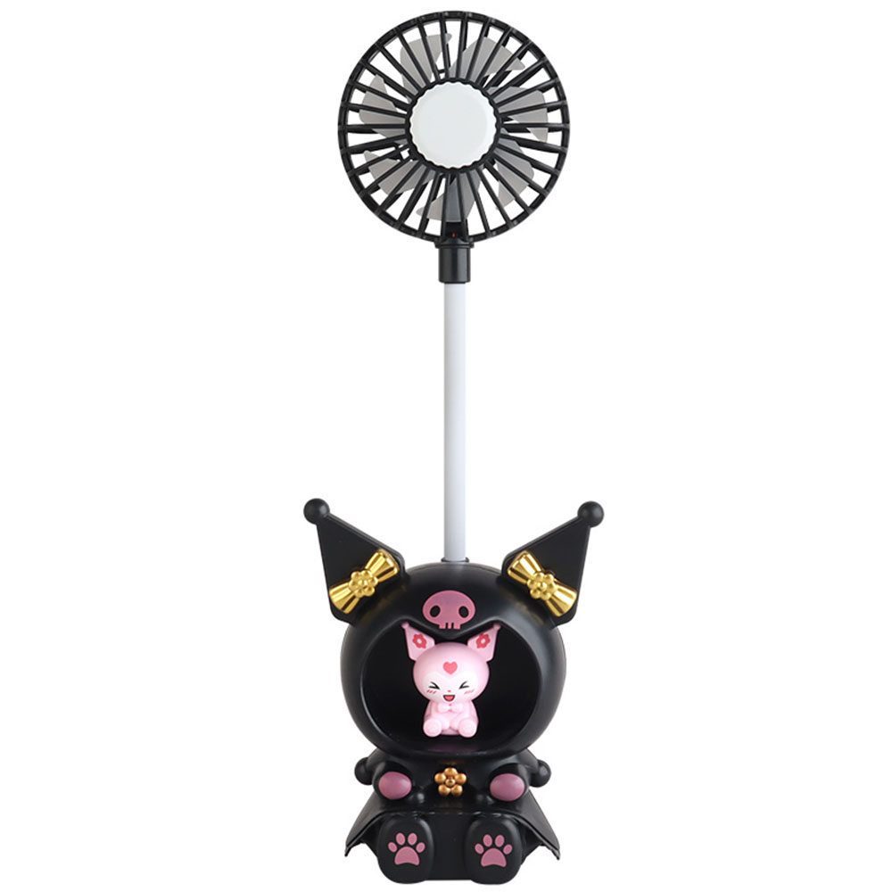 Kawaii Kuromi My Melody Folding Eye LED Fan Light Foldable Protection ...