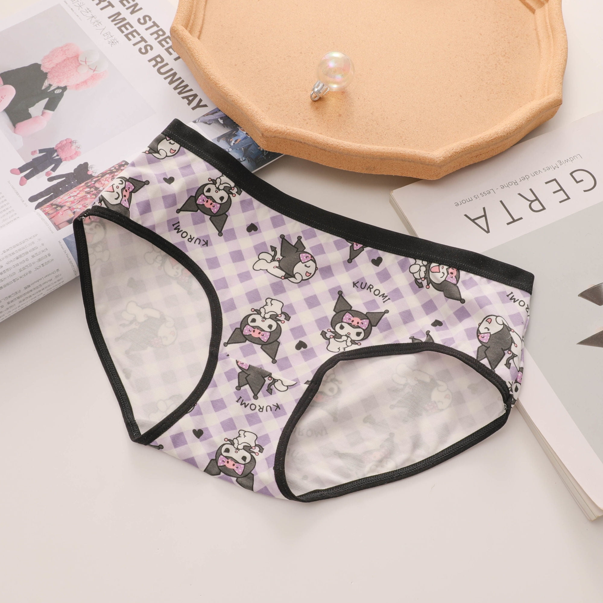 Kawaii Kuromi Underwear Anime Sanrio Cinnamoroll My Melody Cute Girl ...