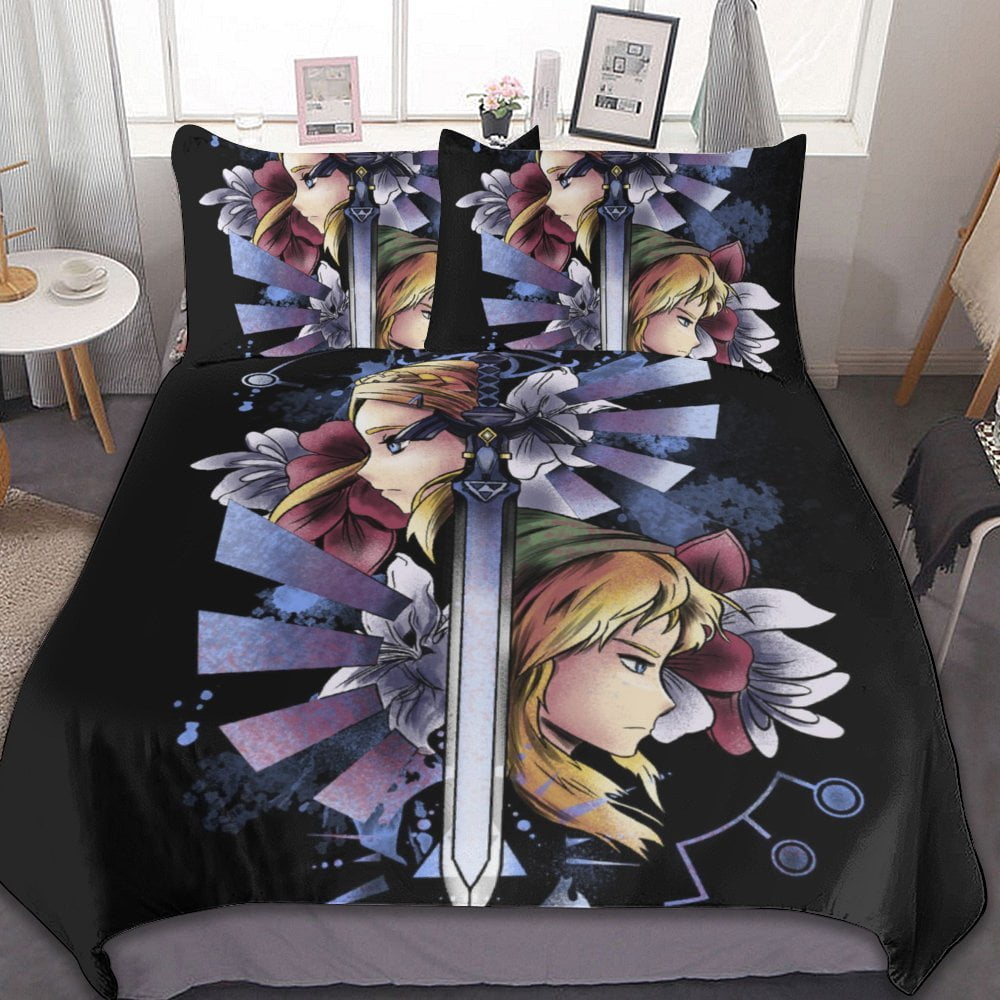 Kawaii Legend Of Zelda Duvet Cover Set, Bedding Set for Kids Teens ...