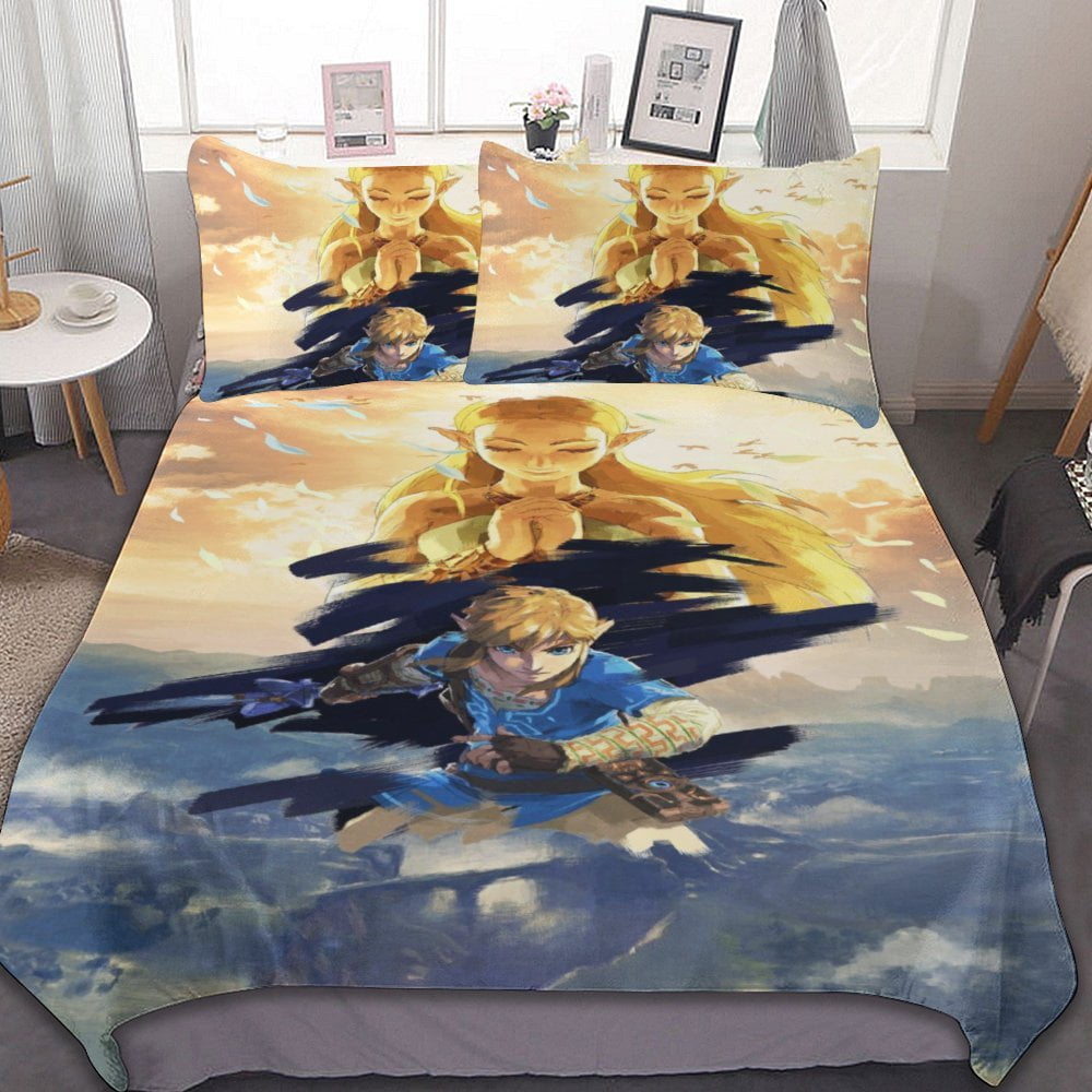 Kawaii Legend Of Zelda Duvet Cover Set, Bedding Set for Kids Teens ...
