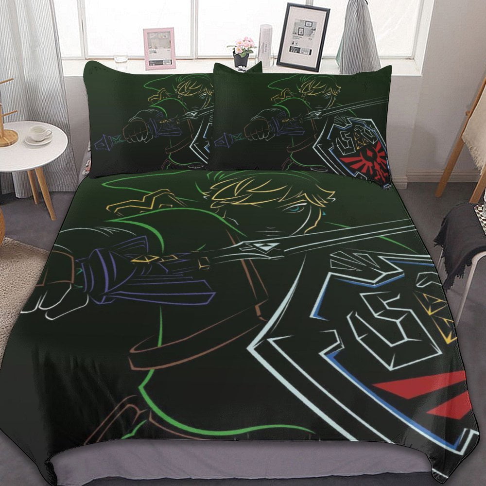 Kawaii Legend Of Zelda Duvet Cover Set, Bedding Set for Kids Teens ...