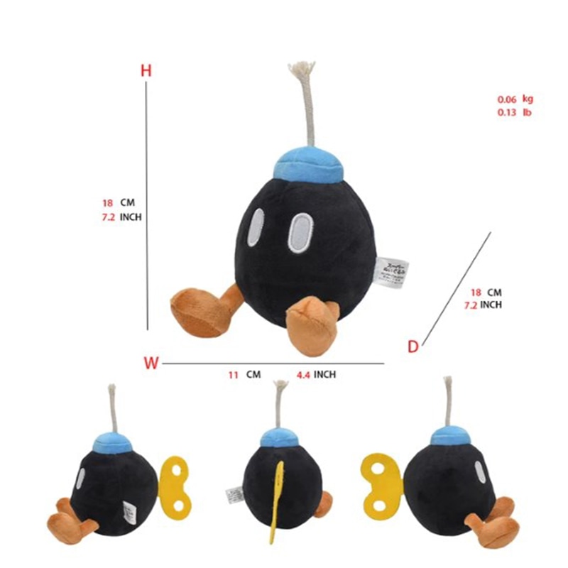 Kawaii Mario Bros Ice Fire Flower Anime Figure Soft Plush Toy Cute ...