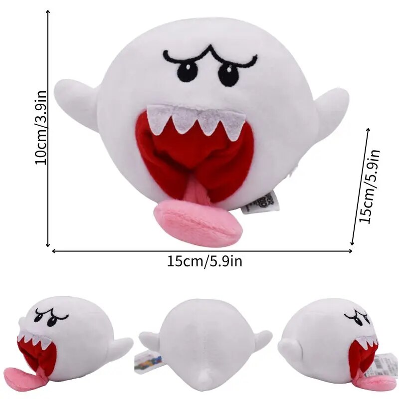 Kawaii Mario Bros Ice Fire Flower Anime Figure Soft Plush Toy Cute ...