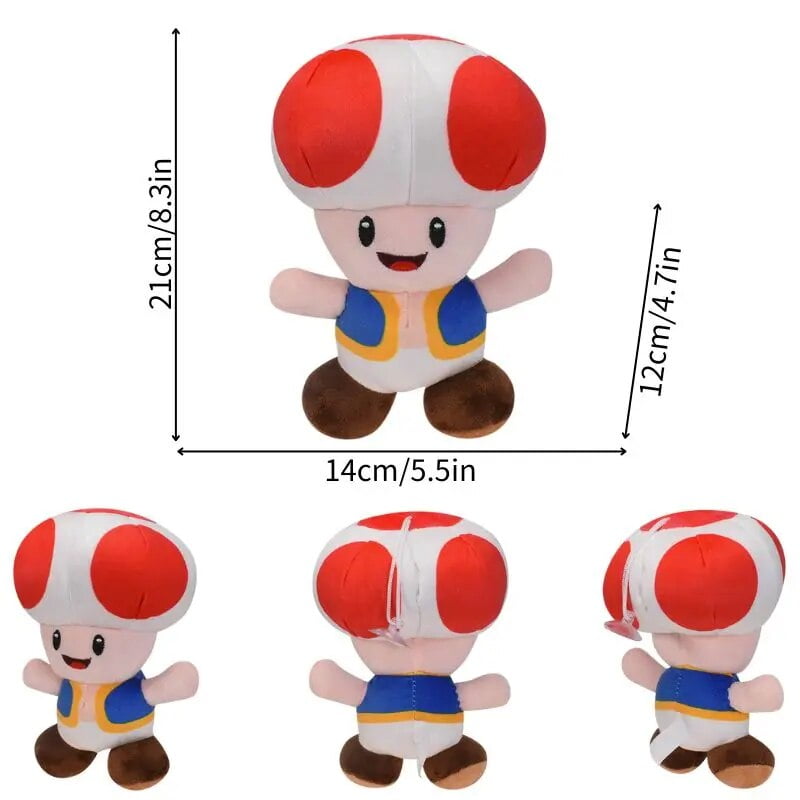 Kawaii Mario Bros Ice Fire Flower Anime Figure Soft Plush Toy Cute ...