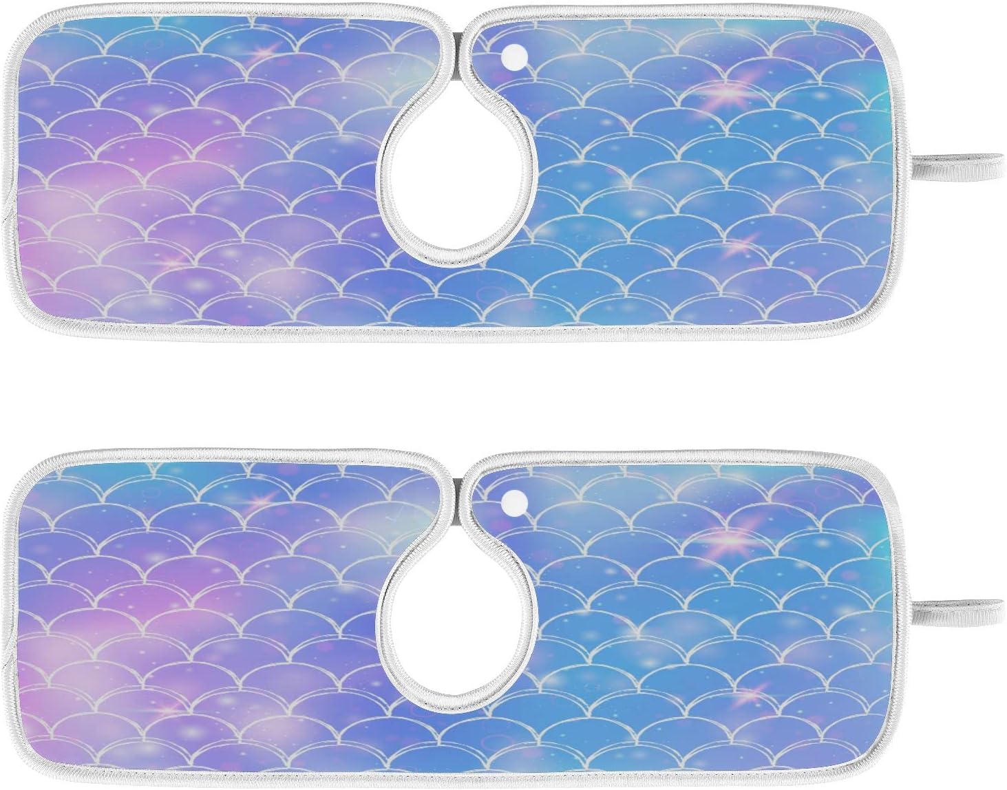 Kawaii Mermaid Tail Sink Splash Guard for Faucet 2 Packs Faucet ...