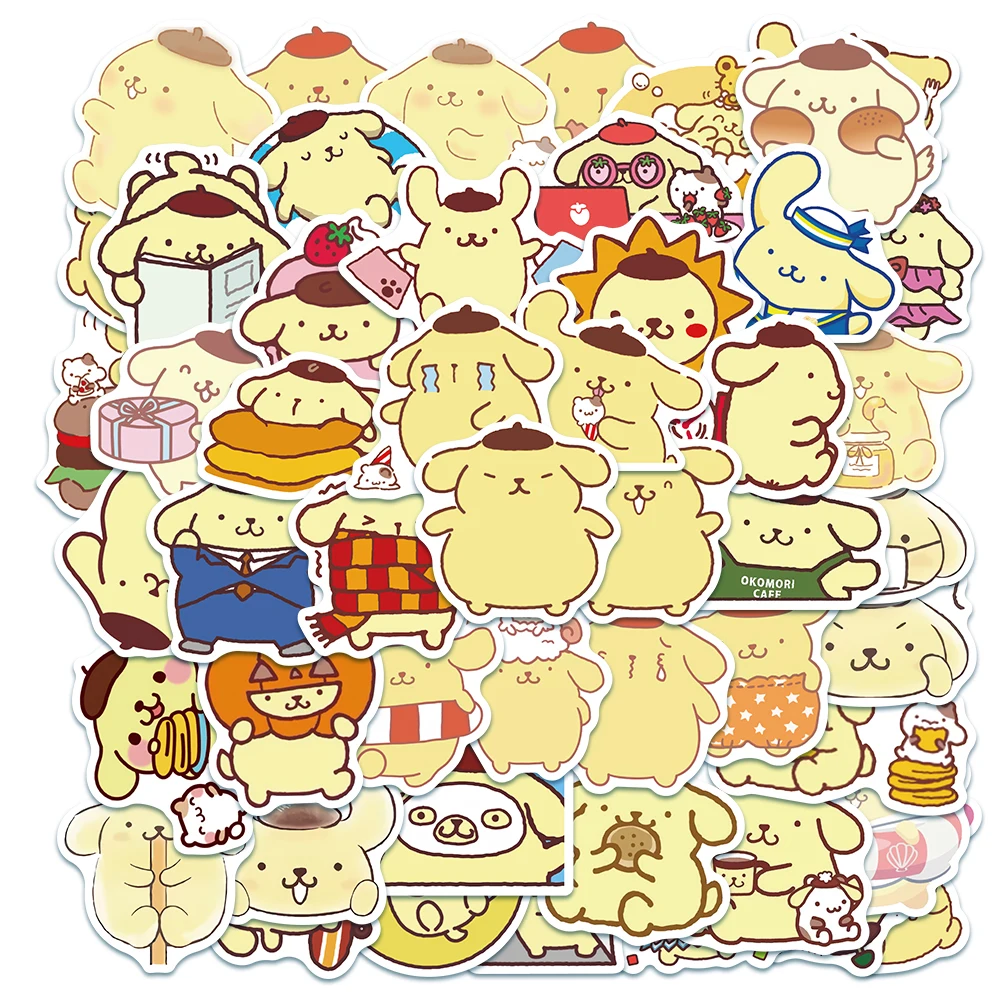 Kawaii Mixed Cute Sanrio Stickers Cinnamoroll HelloKitty Kuromi Decals ...