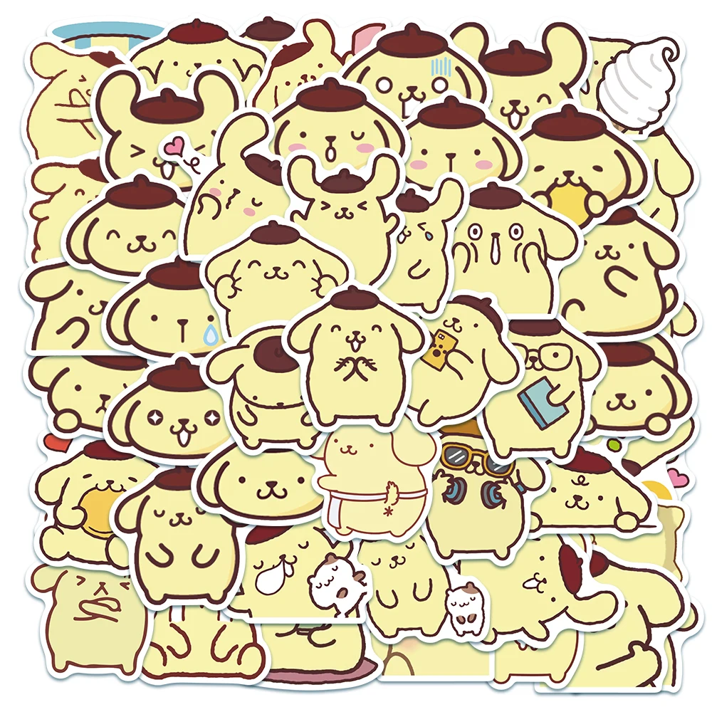 Kawaii Mixed Cute Sanrio Stickers Cinnamoroll HelloKitty Kuromi Decals ...