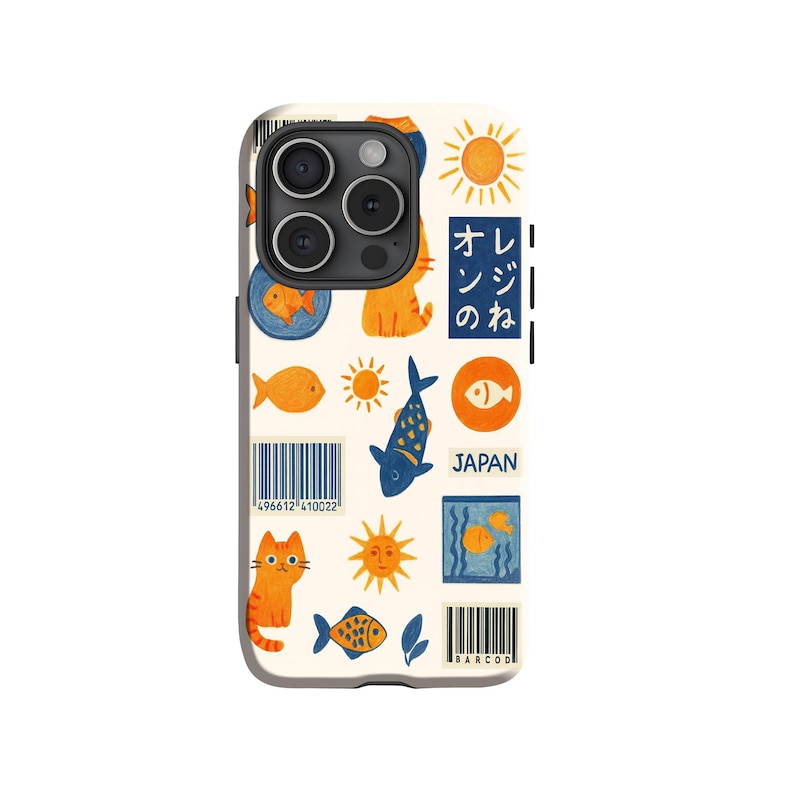 Kawaii Mood Board Japanese Phone Case, retro cute collage pastel art ...