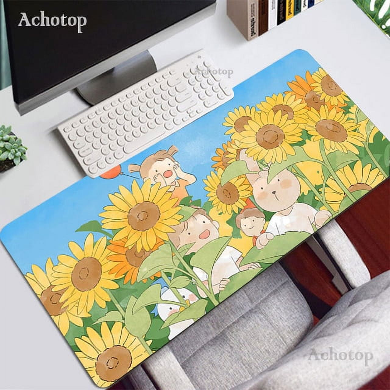 Kawaii Mouse Pad Gamer Large Cute Mousepad Summer Keyboard Computer ...