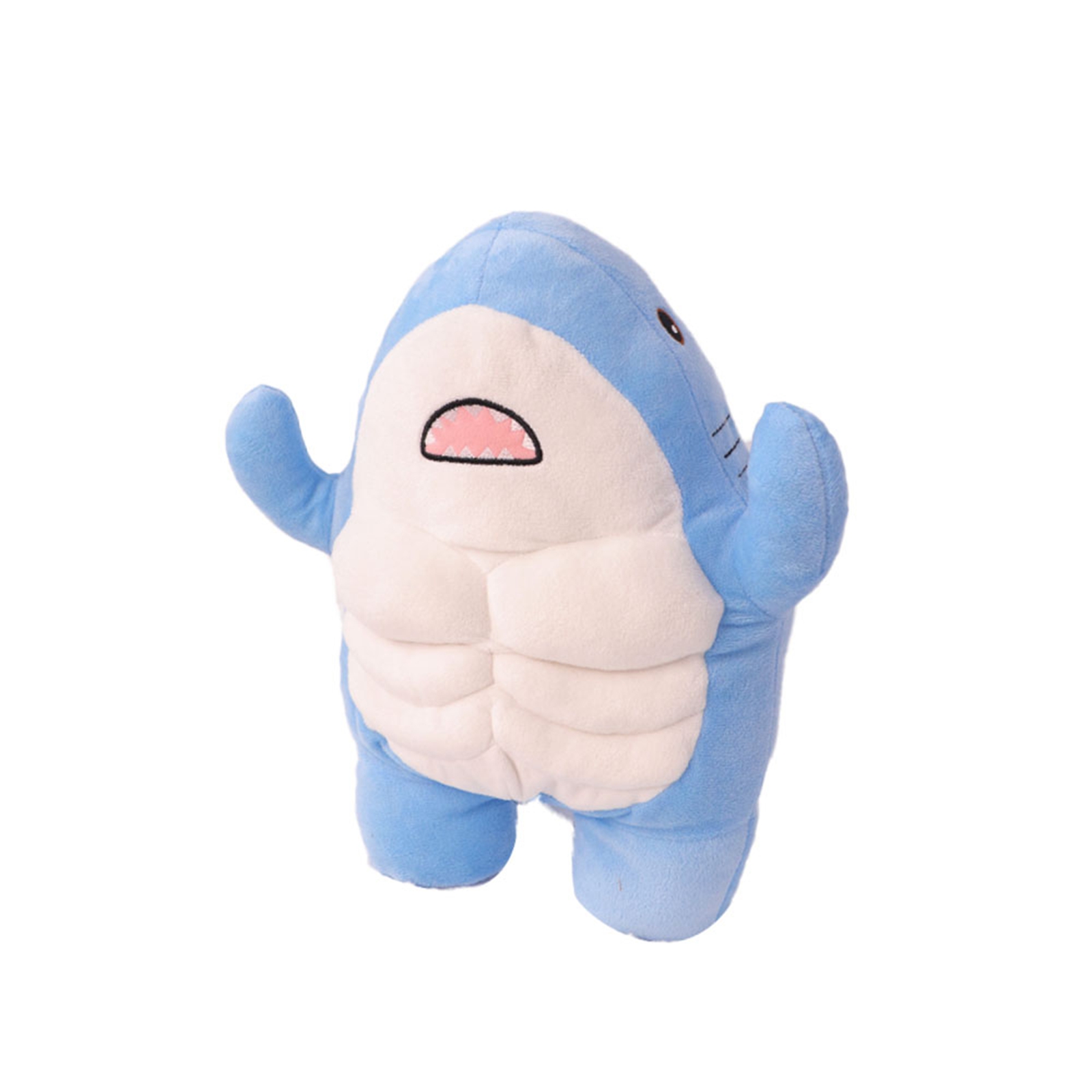 Kawaii Muscle Abs Shark Plush Cuddly Stuffed Animal Toy Figure,Soft ...