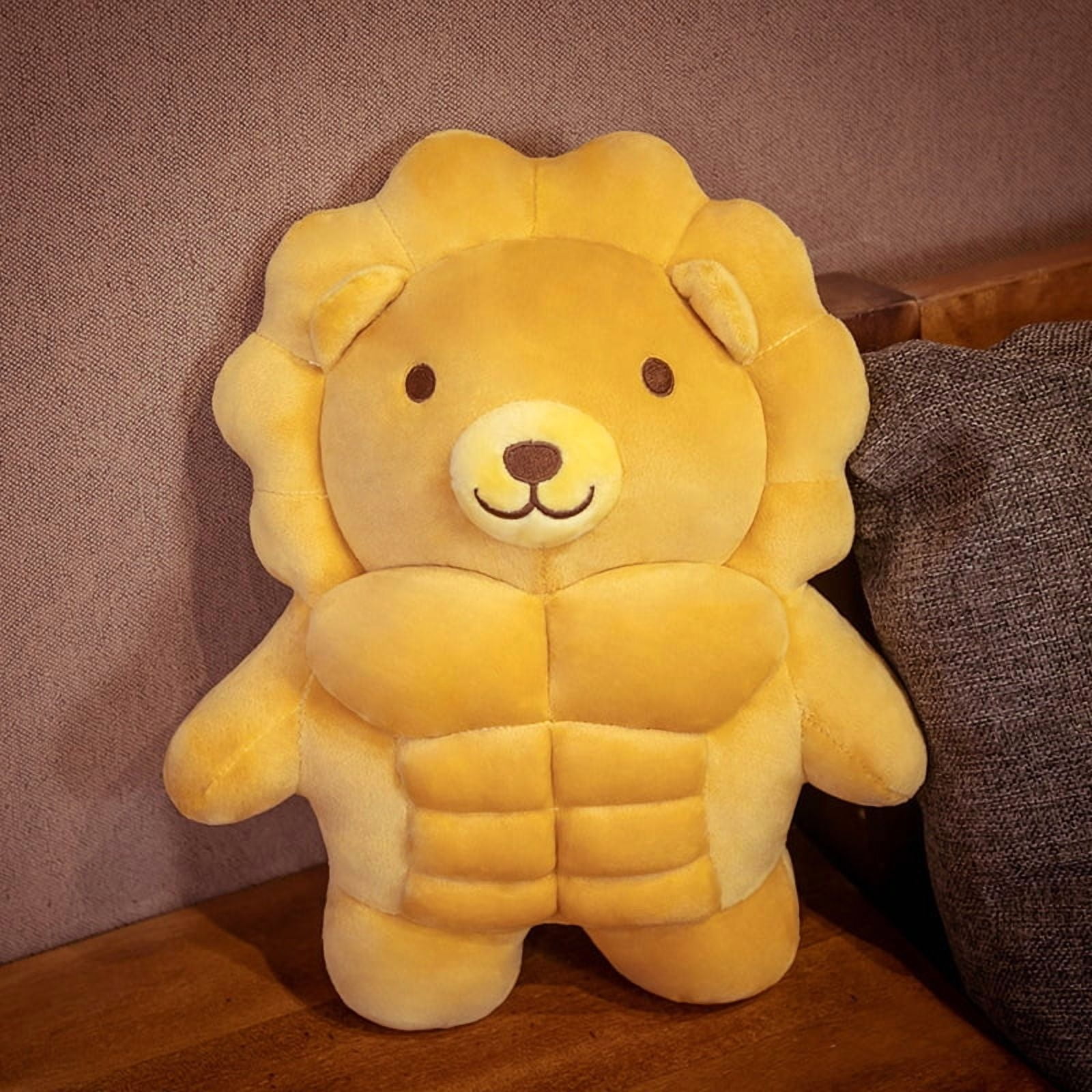 Kawaii Muscle Abs Teddy piggy Buff 30CM Plush Cuddly Stuffed Animal Toy ...