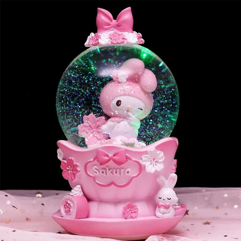 Kawaii Music Box Kuromi My Melody Sanrio Anime Cartoon Cute Lighting ...