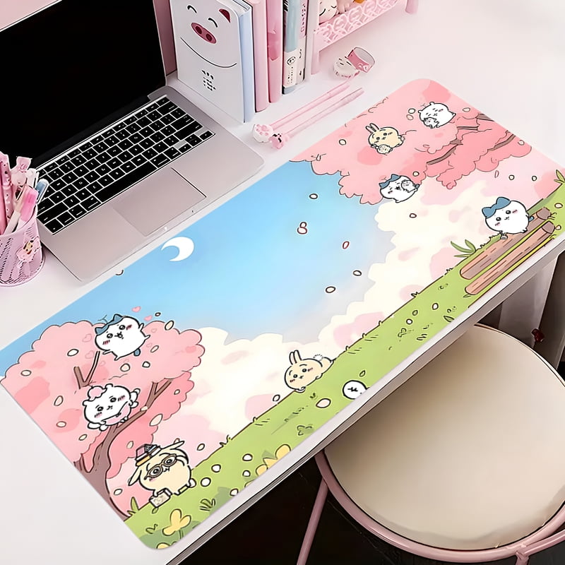 Kawaii Office Deskmat Large Mouse Pad Non-Slip Chiikawa Anime Mousepad ...