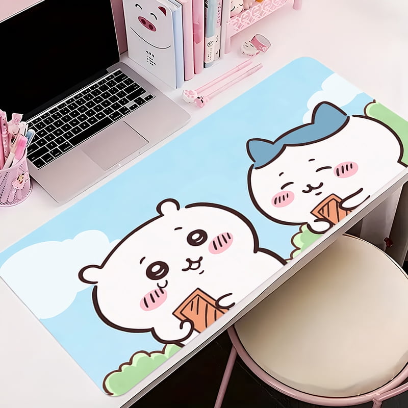 Kawaii Office Deskmat Large Mouse Pad Non-Slip Chiikawa Anime Mousepad ...