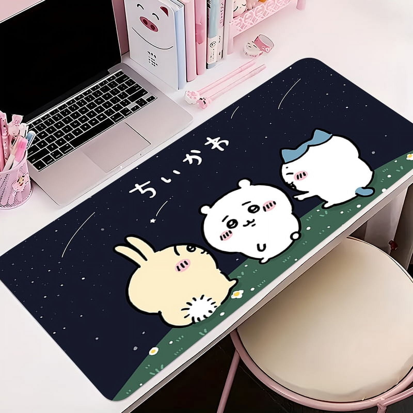 Kawaii Office Deskmat Large Mouse Pad Non-Slip Chiikawa Anime Mousepad ...
