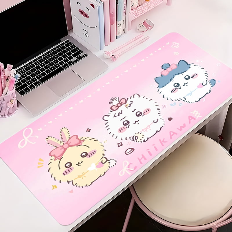 Kawaii Office Deskmat Large Mouse Pad Non-Slip Chiikawa Anime Mousepad ...