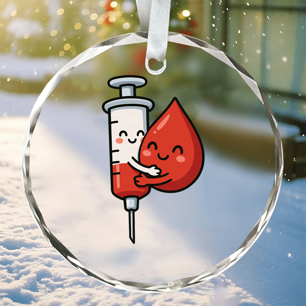 Kawaii Phlebotomist Nurse Blood Draw Cute Syringe Ornament Home ...