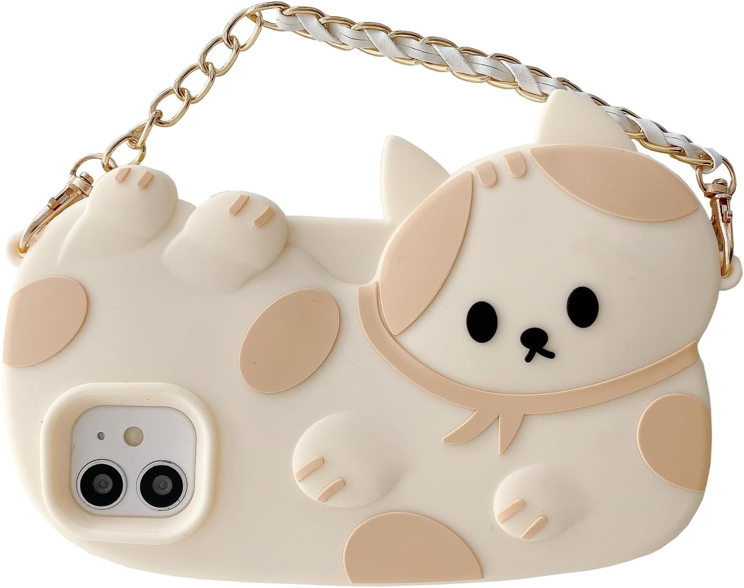 Kawaii Phone Cases Apply to iPhone 13,Cute Cartoon Cat Phone Case 3D ...