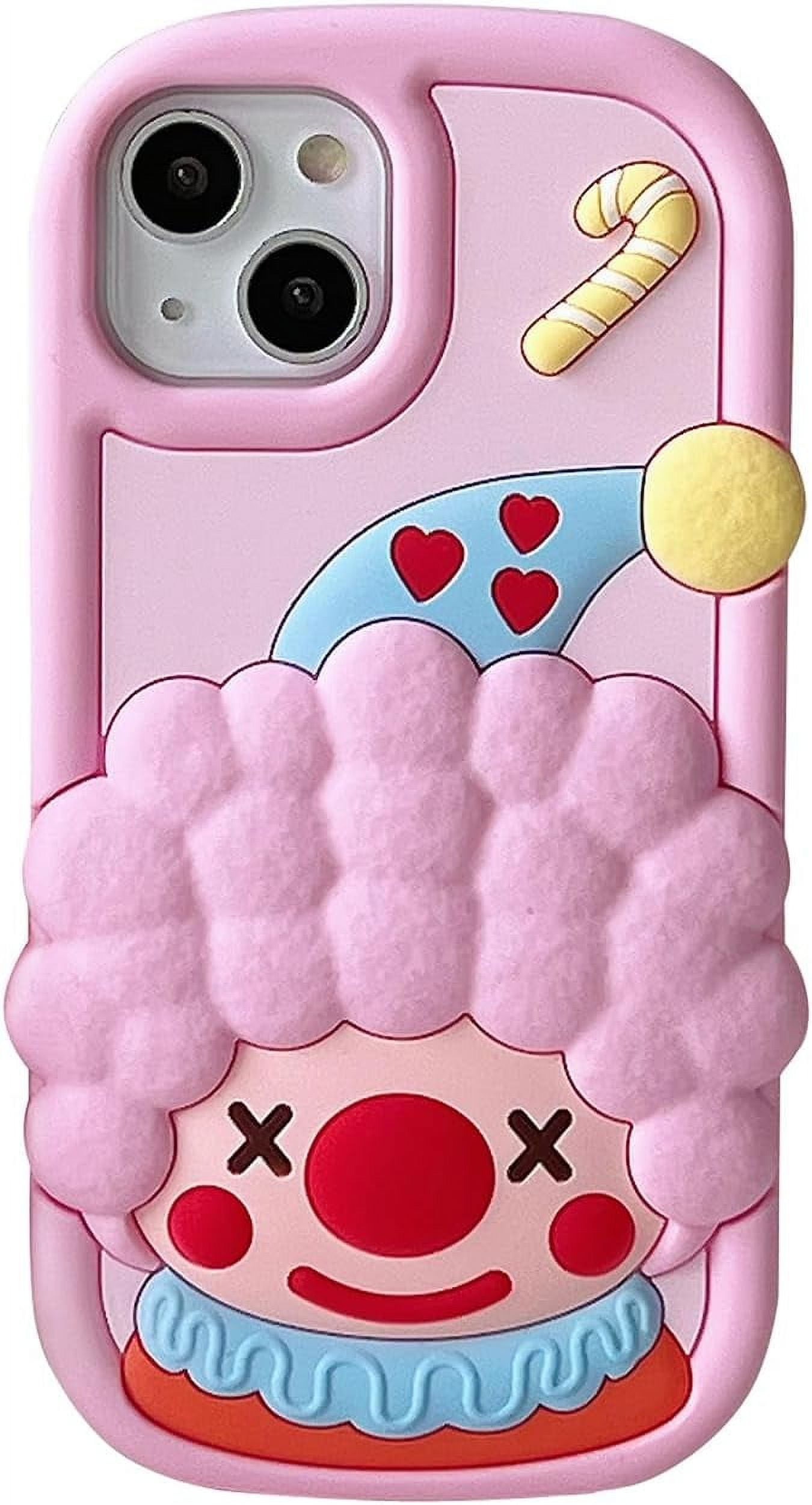 Kawaii Phone Cases for iPhone 13,Cute Cartoon Clown Phone Case 3D Funny ...
