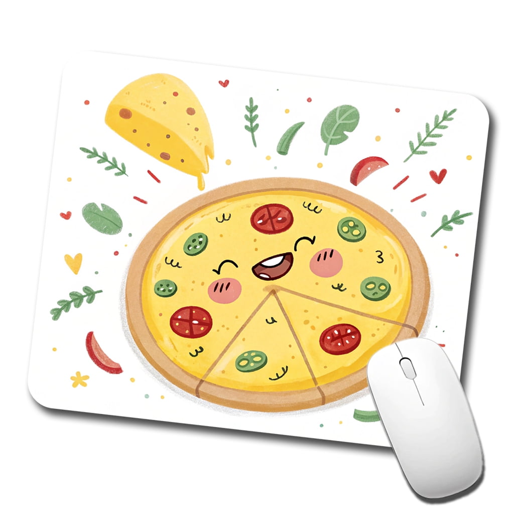 Kawaii Pizza Mouse Pad Low Profile Gaming Mat - Walmart.com