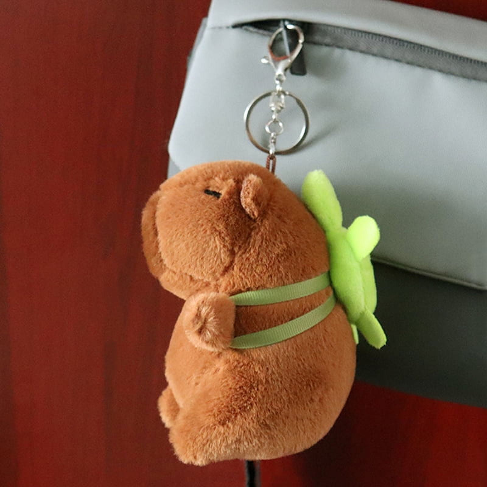 Kawaii Plush Snotty Capybara Keychain Cute Capybara With Turtle Bag ...