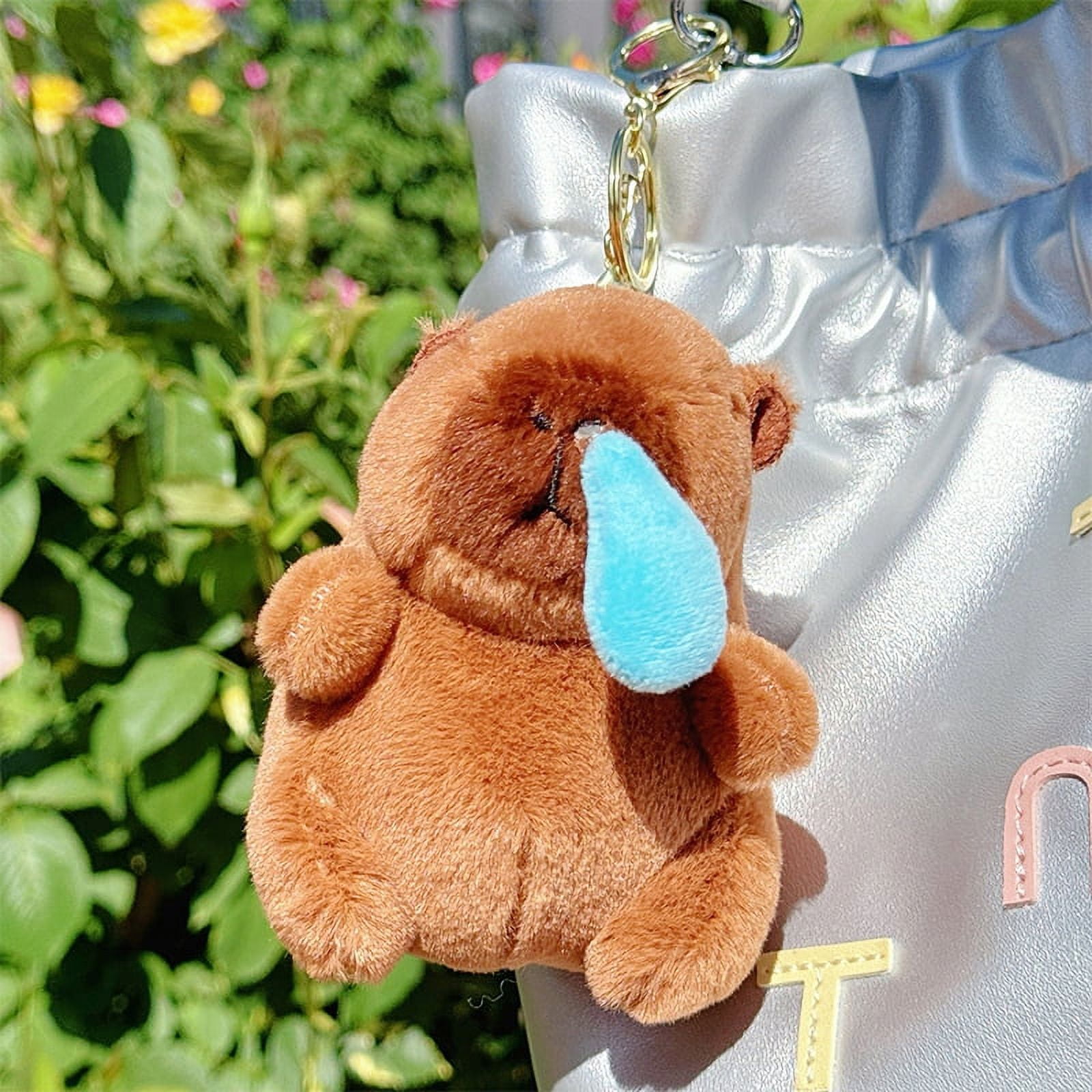 Kawaii Plush Snotty Capybara Keychain Cute Capybara With Turtle Bag ...