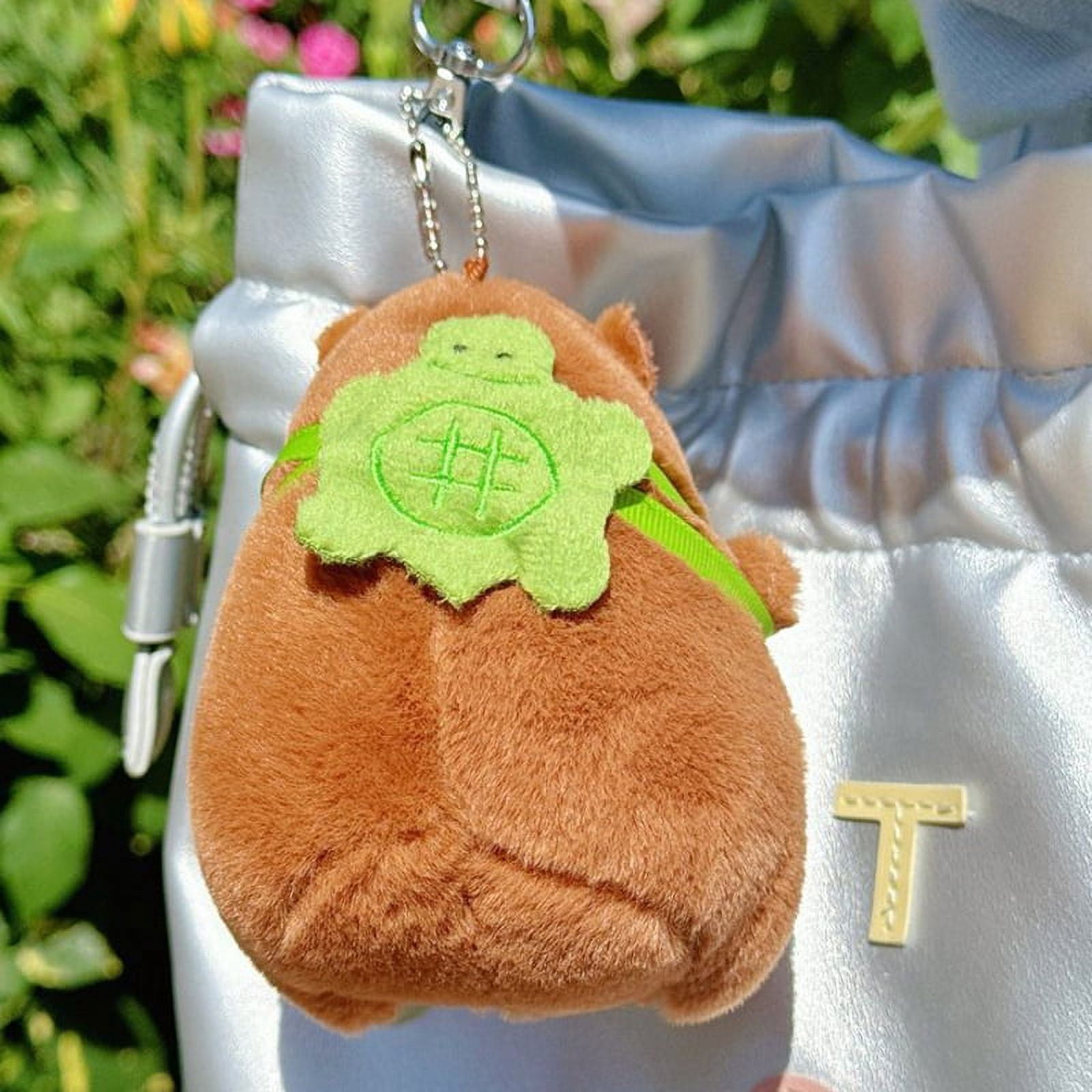 Kawaii Plush Snotty Capybara Keychain Cute Capybara With Turtle Bag ...