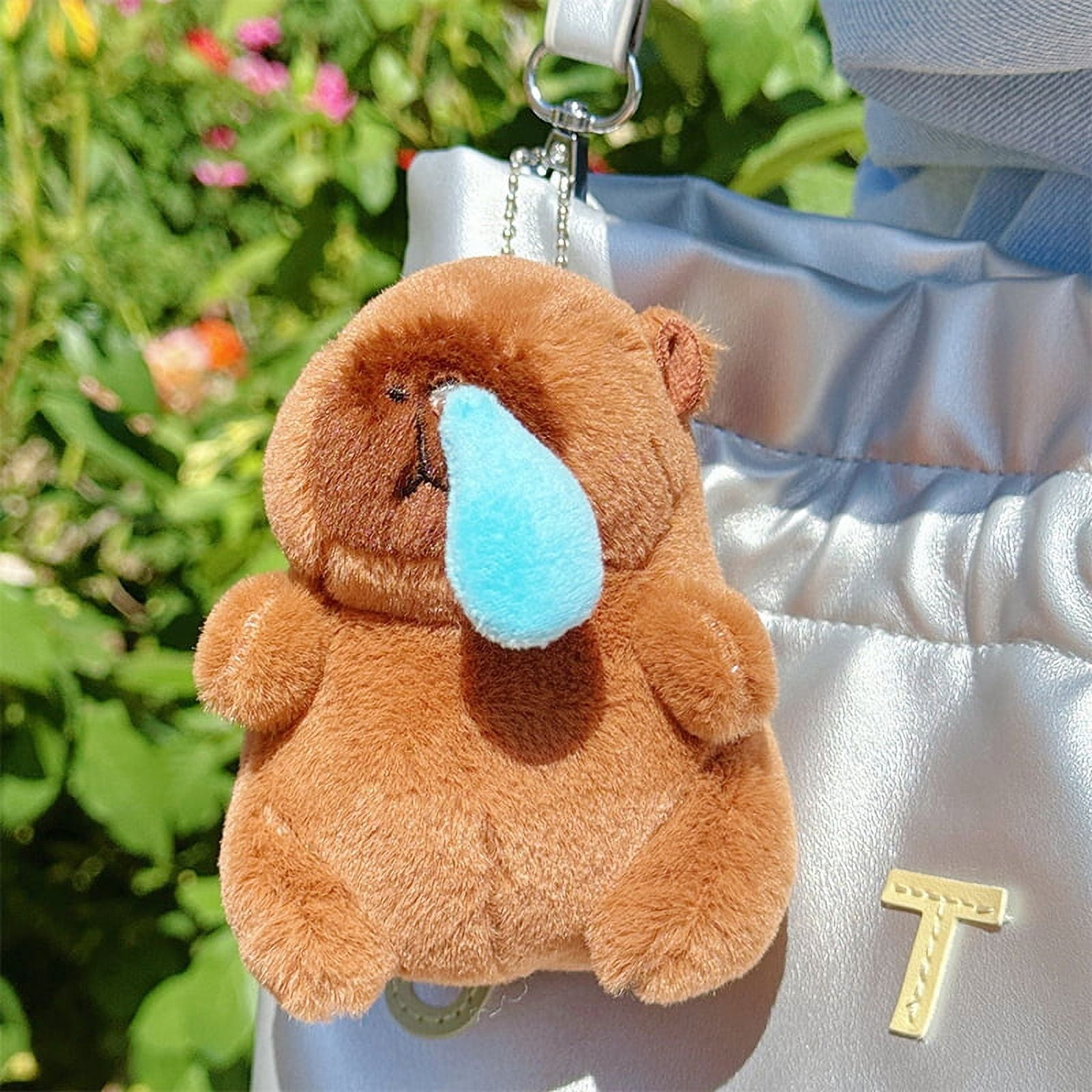 Kawaii Plush Snotty Capybara Keychain Cute Capybara With Turtle Bag ...