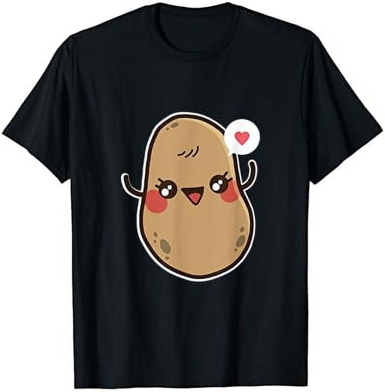 Kawaii Potato Head Smiling - Cute T-Shirt - Walmart.com
