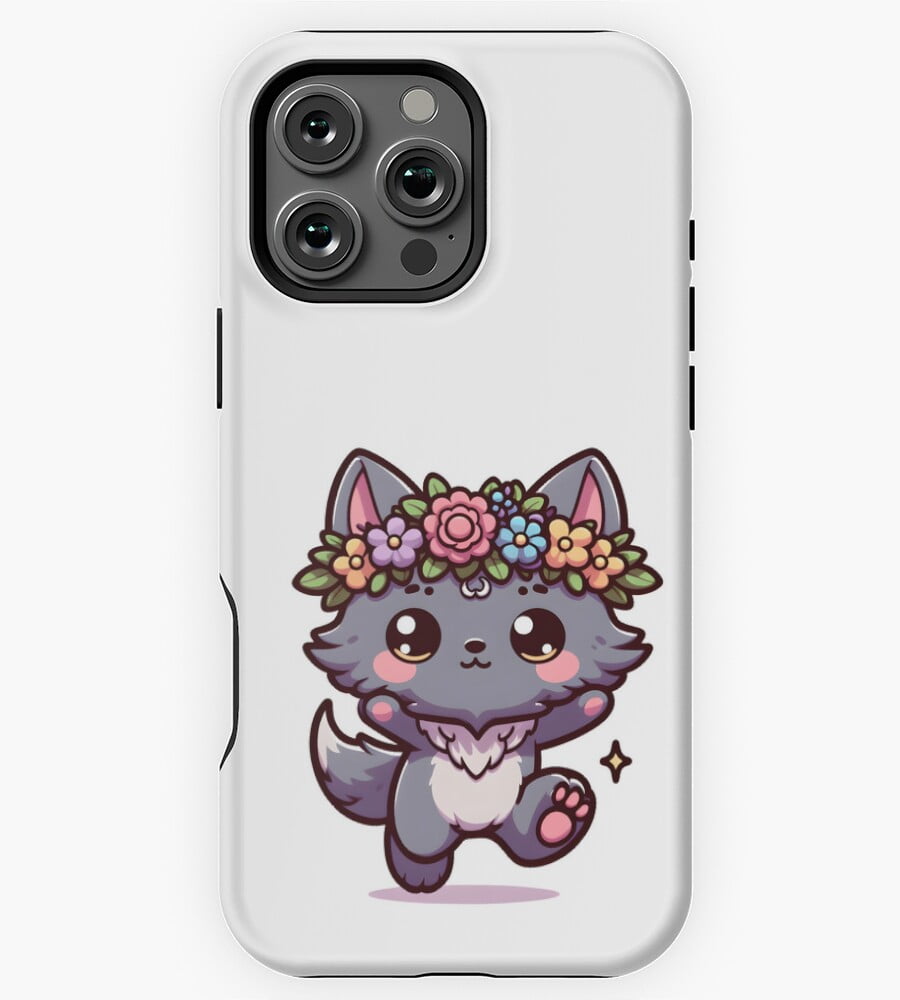 Kawaii Precious Werewolf A Flower Crown GA11448 Phone Case for iPhone ...
