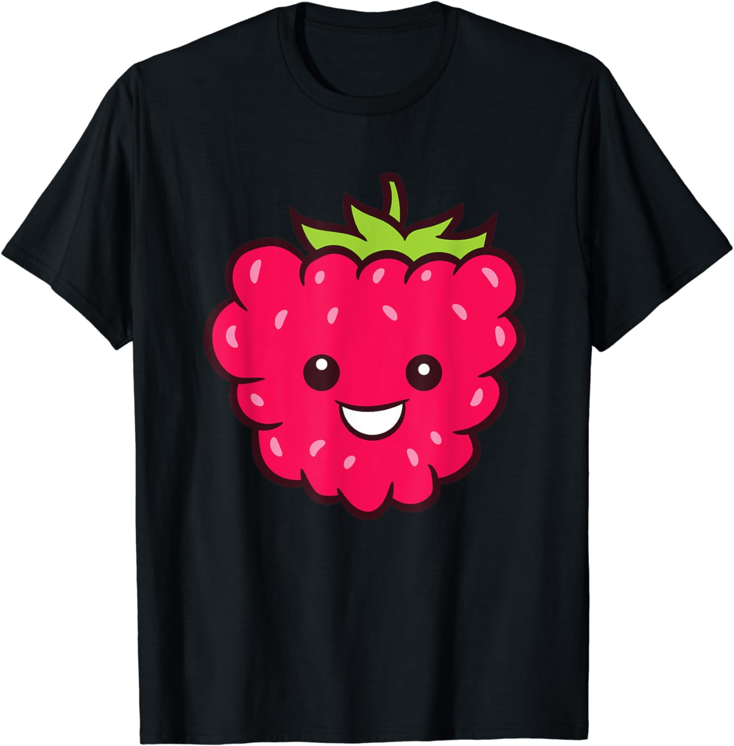 Kawaii Raspberry Fruit Cute Raspberry T-Shirt - Walmart.com