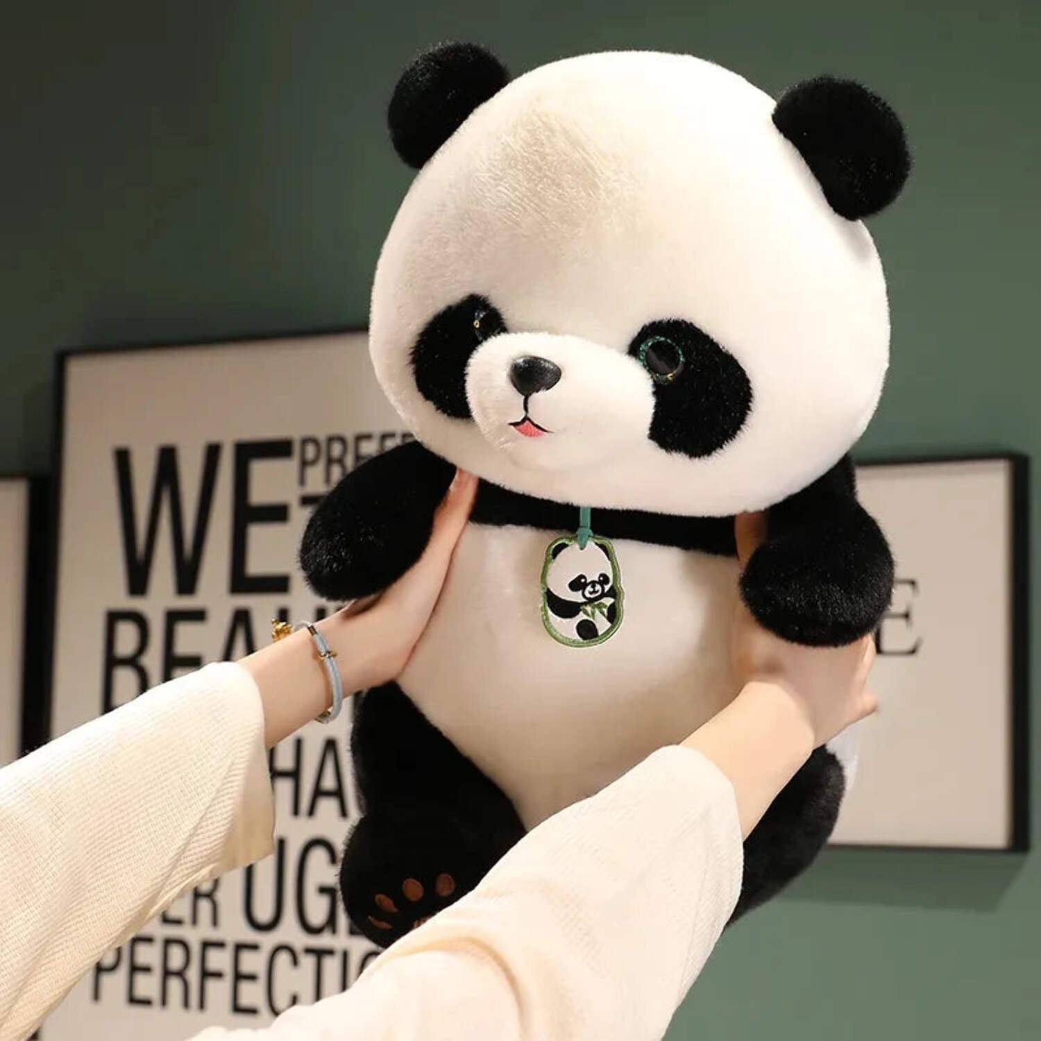 Kawaii Round Fat Panda Plush Toy Cute Stuffed Animal Giant Pandas ...
