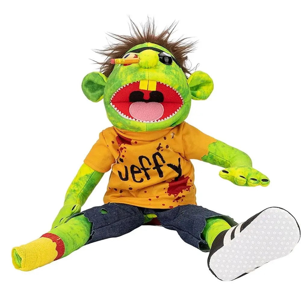 2023 Hot 60cm Large Jeffy Boy Hand Puppet Children Soft Doll Talk Show ...