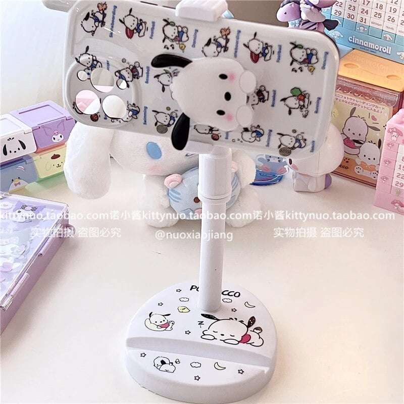 Kawaii Sanrio Accessories Kuromi My Melody Cinnamoroll Cute Lifting Tablet Phone Desktop Stand ...