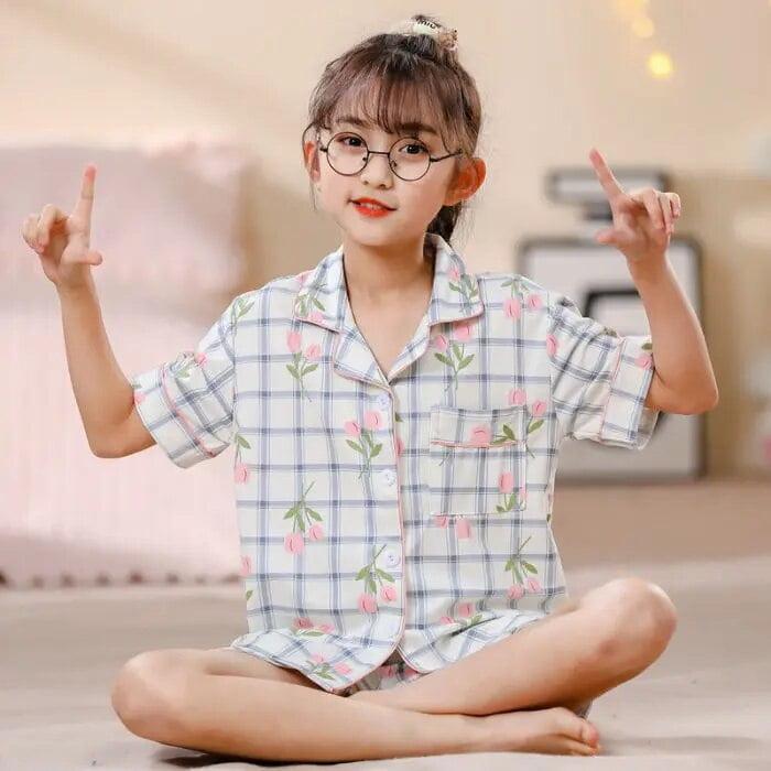 Kawaii Sanrio Adult Pajama Sets Cartoon Kuromi Short-Sleeve Anime Cute ...