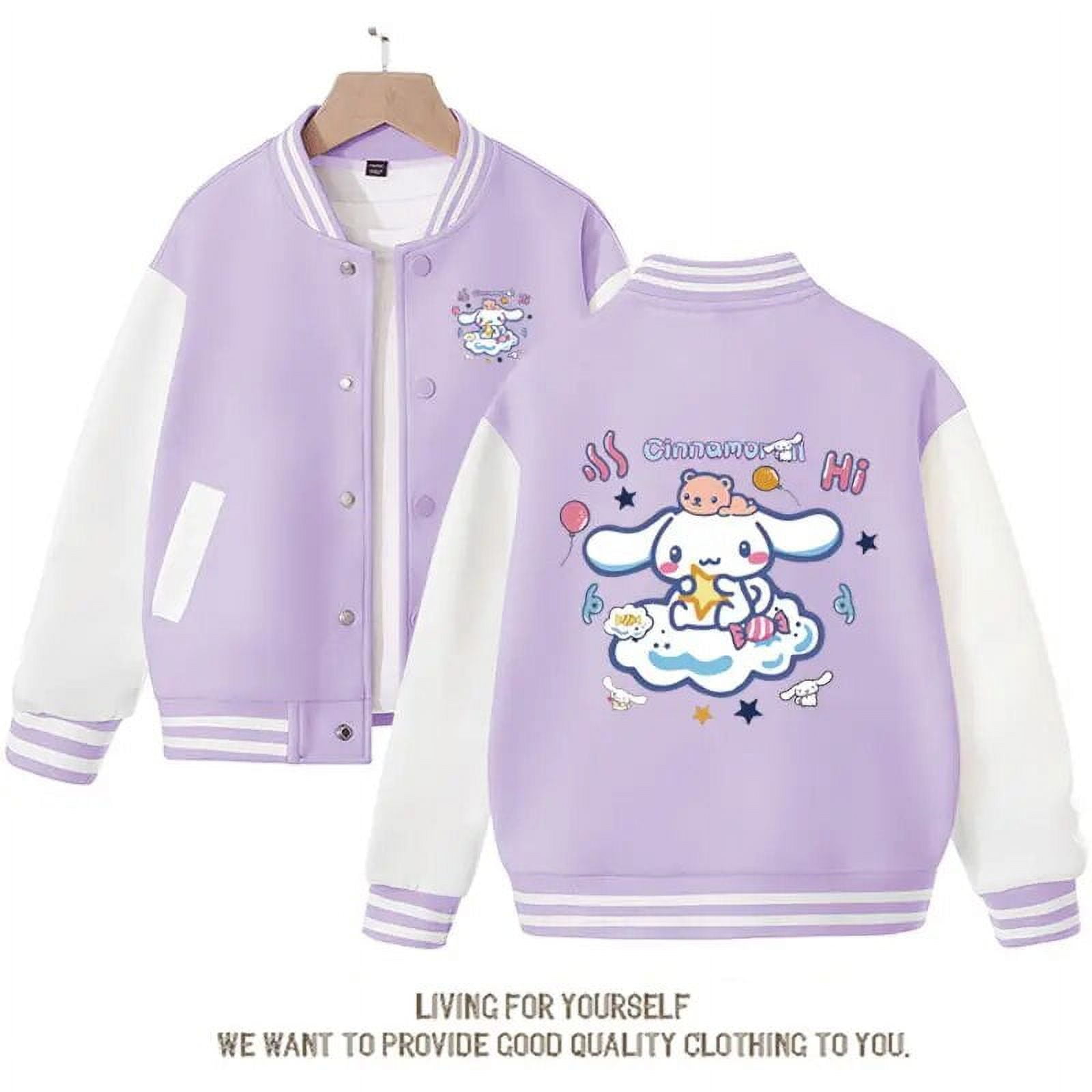 Kawaii Sanrio Anime Cartoon Cinnamoroll Printing Spring Coat Cute ...