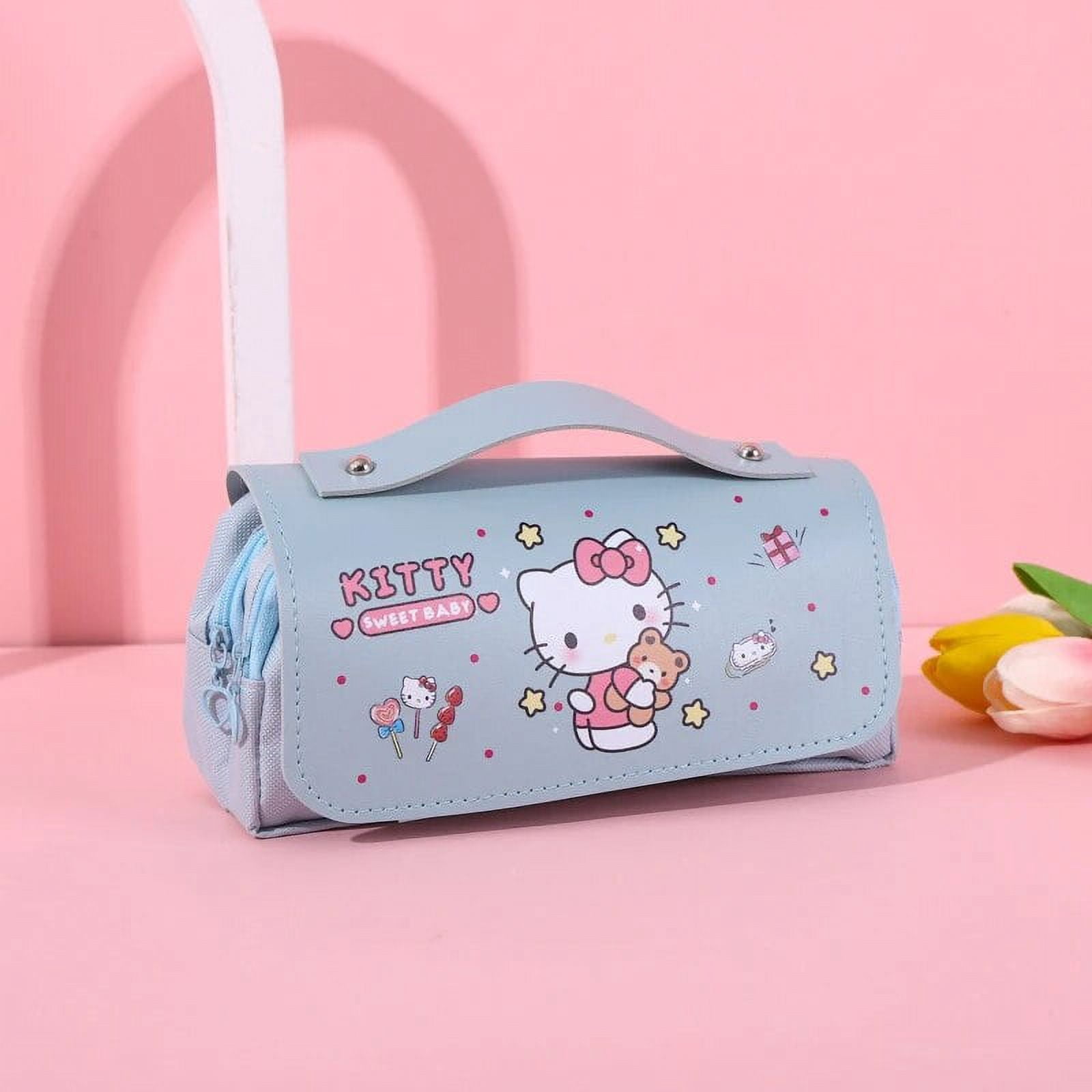 Kawaii Sanrio Anime Hello Kitty Cartoon Pen Bag Kuromi Storage Cute ...