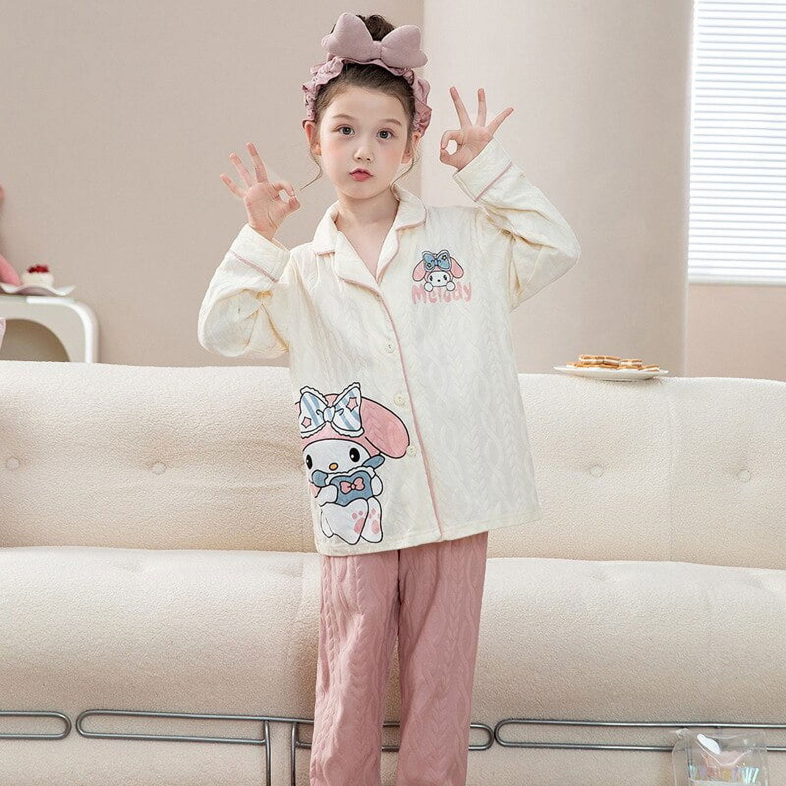 Kawaii Sanrio Anime Hello Kitty Kuromi Cinnamoroll Children's Cotton ...