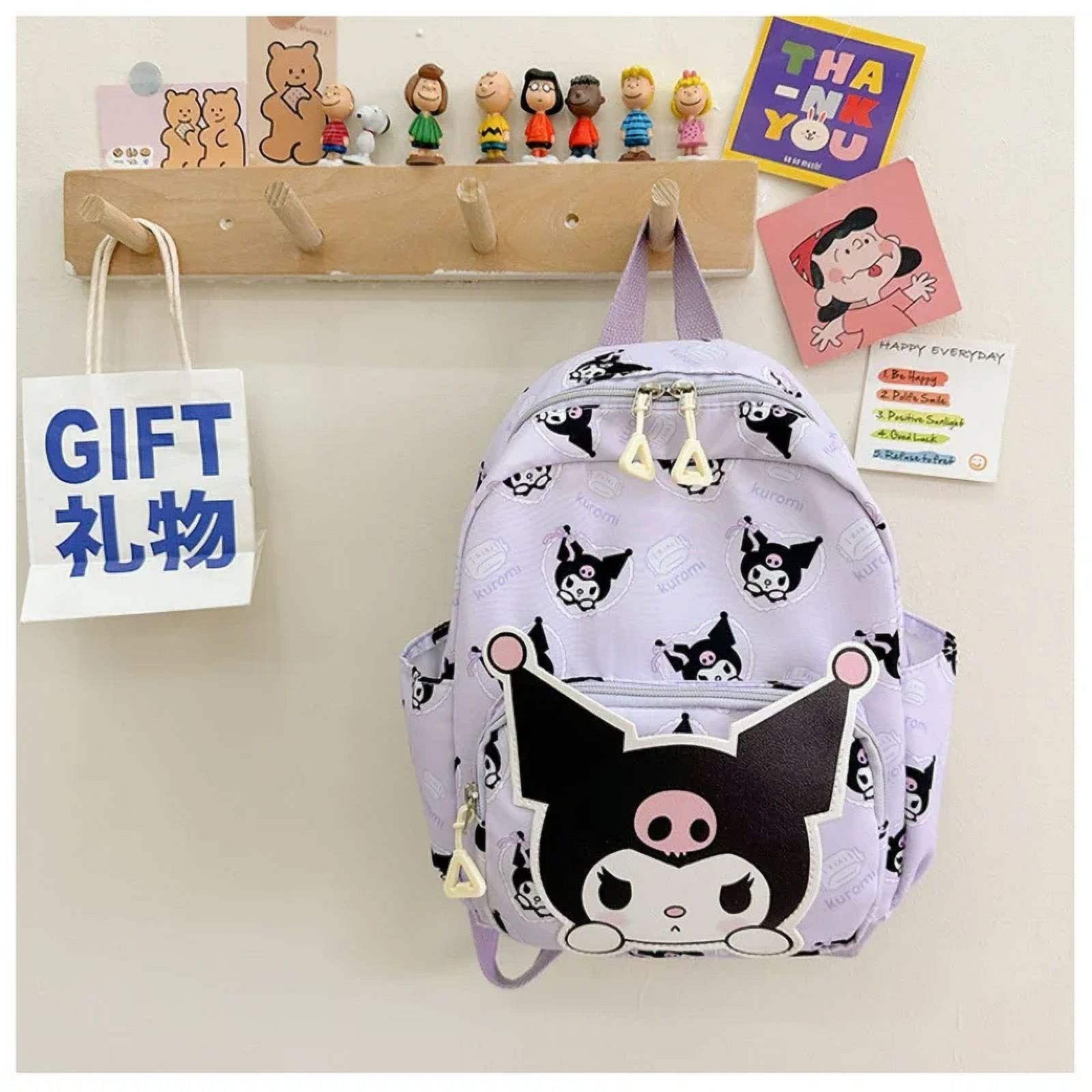 Kawaii Sanrio Anime Kuromi Cinnamoroll My Melody Student Bags Backpack ...