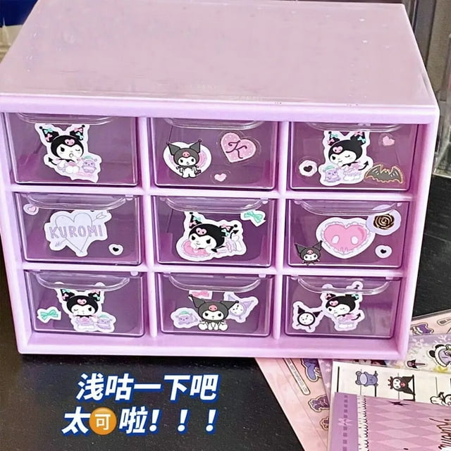 Kawaii Sanrio Anime My Melody Kuromi Cinnamoroll Cute Cartoon Storage ...