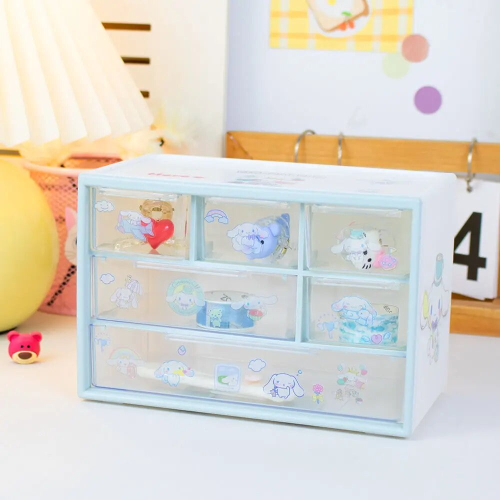 Kawaii Sanrio Anime My Melody Kuromi Cinnamoroll Cute Cartoon Storage ...
