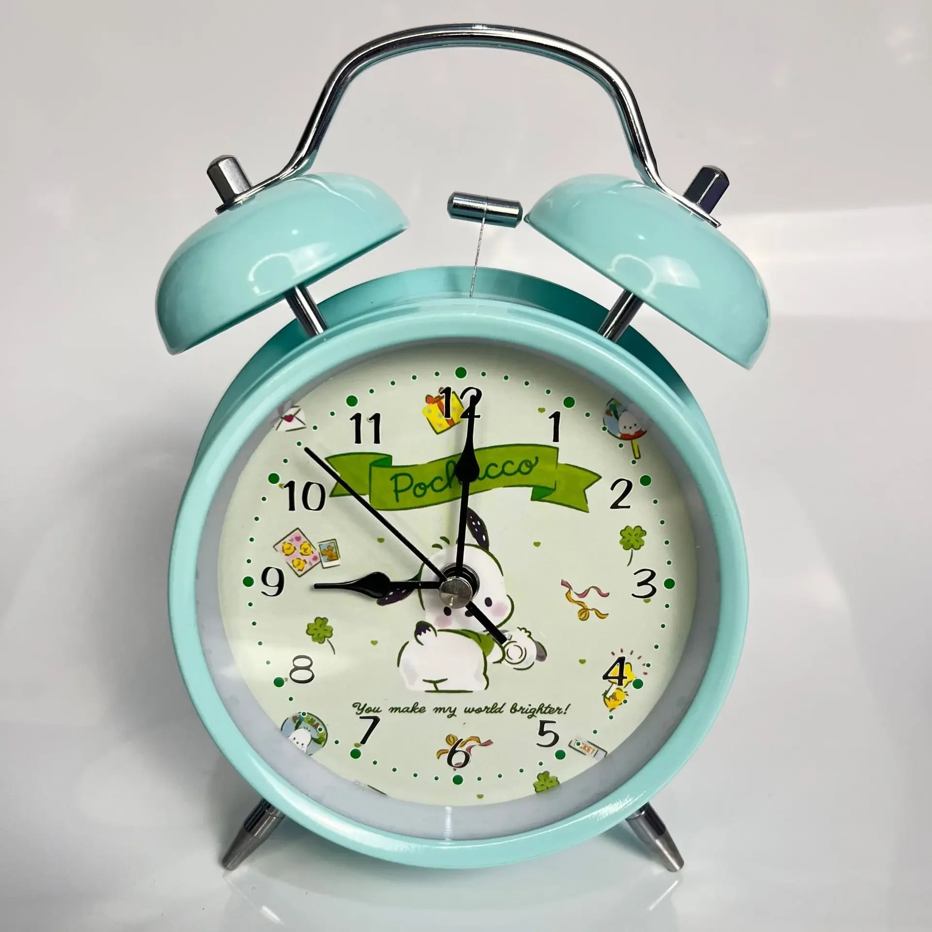 Kawaii Sanrio Anime Pachacco Hello Kitty Silent Table Clock Kuromi ...