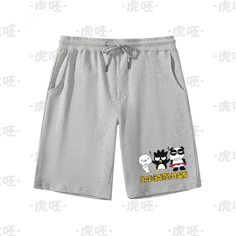 Kawaii Sanrio Bad Badtz Maru Shorts Summer Men and Women Leisure ...