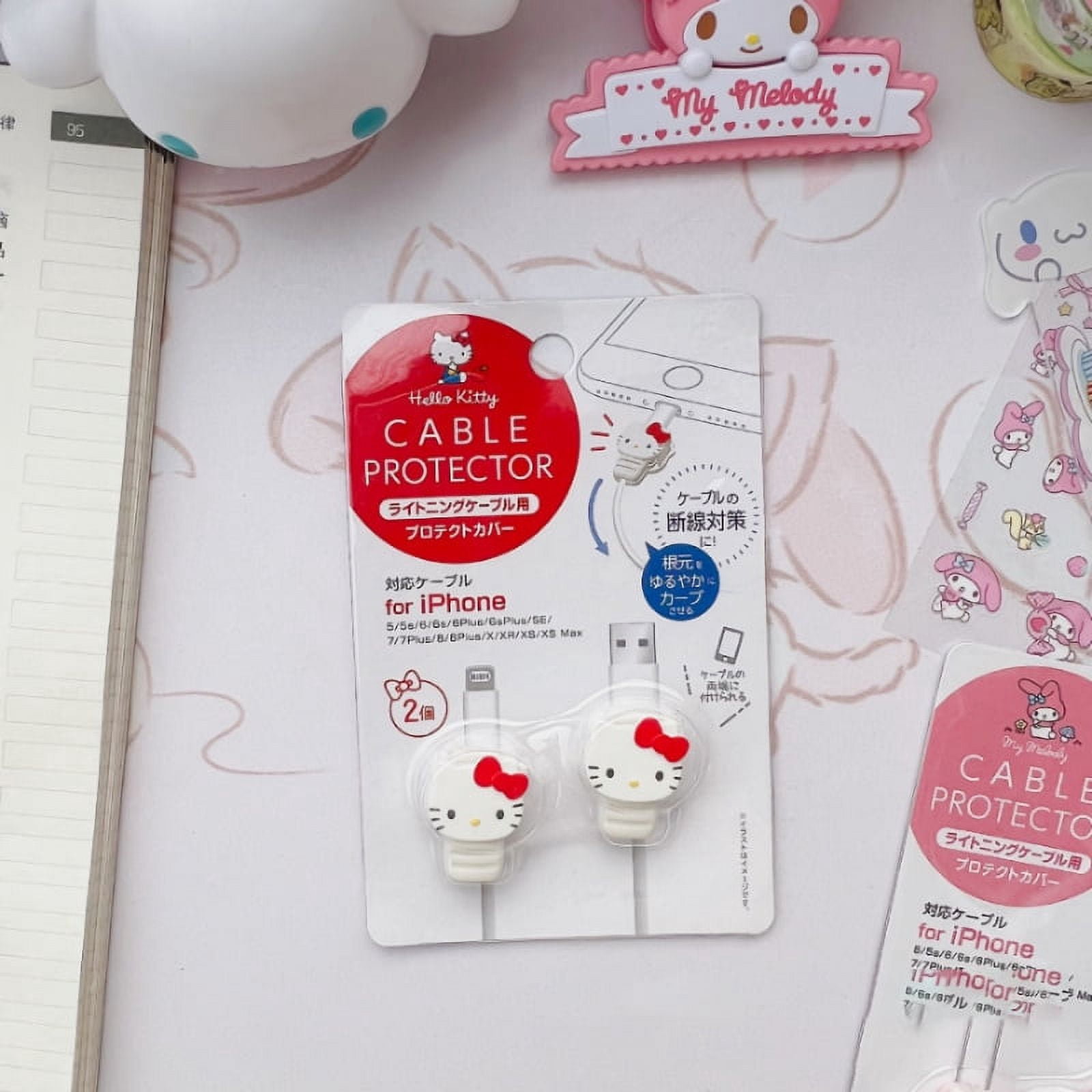 Kawaii Sanrio Bite Cable Protector My Melody Cinnamoroll Hello Kitty ...