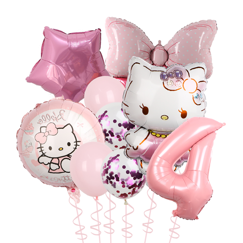 Kawaii Sanrio Cartoon Angel Hello Kitty Balloon Kids Girl KTCat Balloon ...