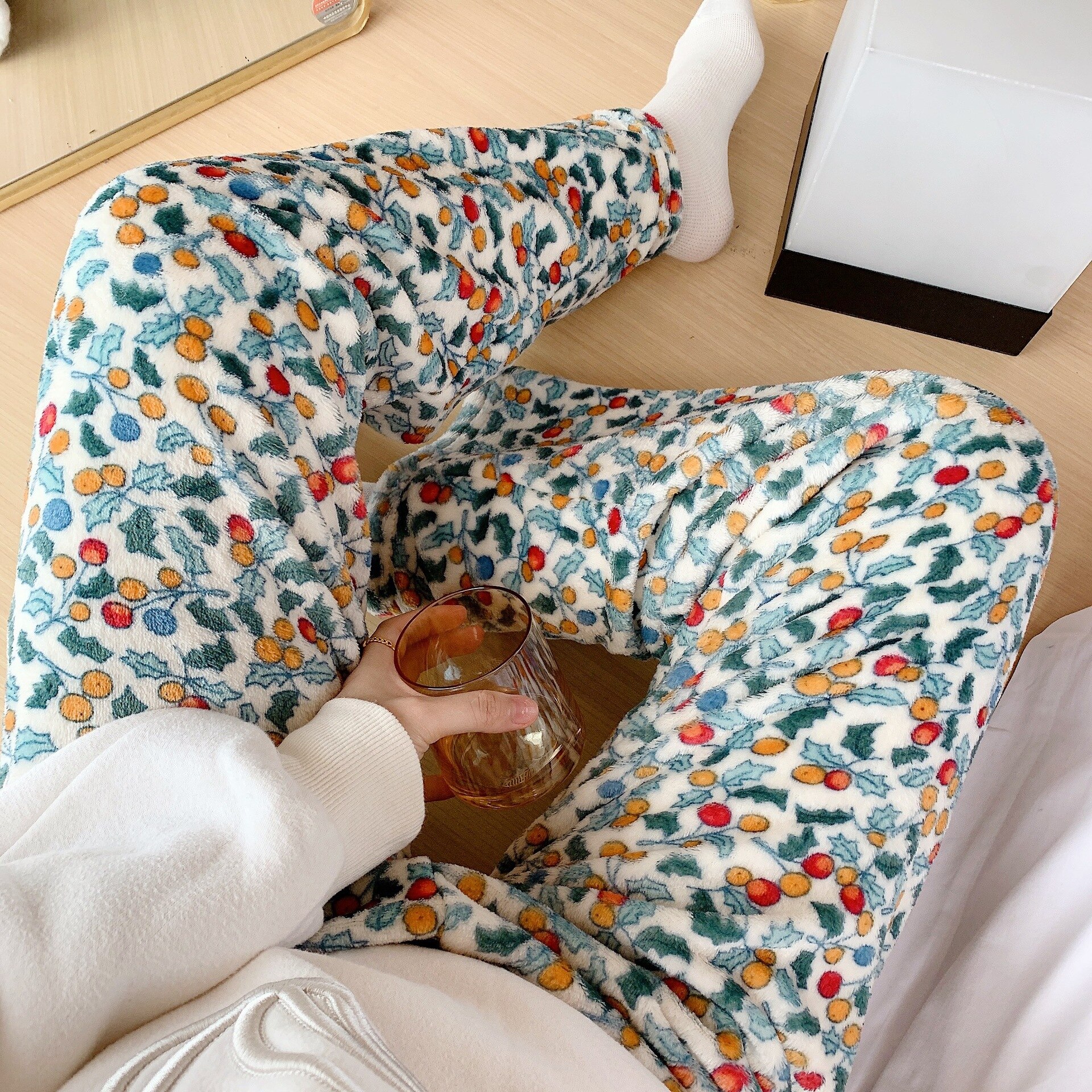 Kawaii Sanrio Cartoon Anime Pajama Pants Hello Kitty Kuromi Plush ...