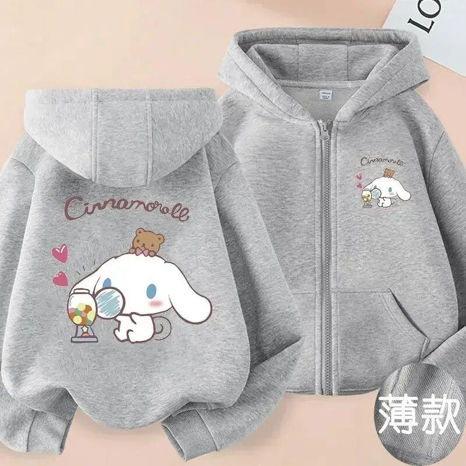 Kawaii Sanrio Cartoon Hoodie My Melody Autumn Winter Keep Warm Jacket ...